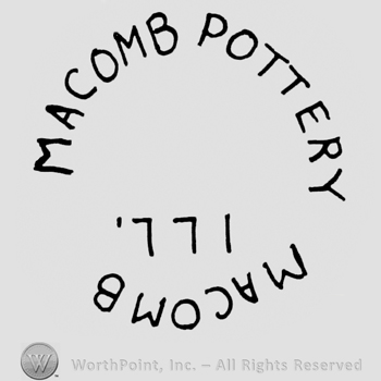 Mark with The text "MACOMB POTTERY MACOMB, ILL". | #62273