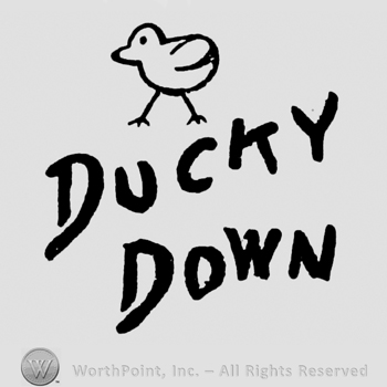 Mark with Stylish bold writing Ducky Down duck | #62536