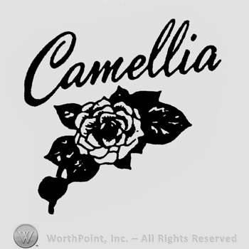 Mark with The word "Camellia" and a rose. | #62623