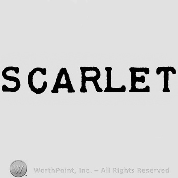 Mark with Scarlet: bold and capital written | #62900