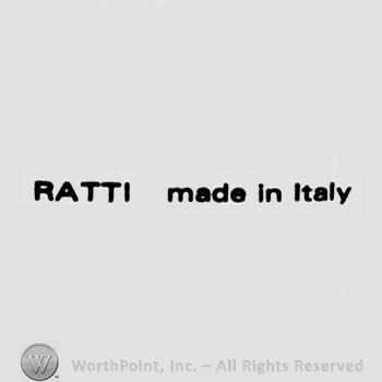 Mark with The text ''Ratti made in Italy''. | #630457