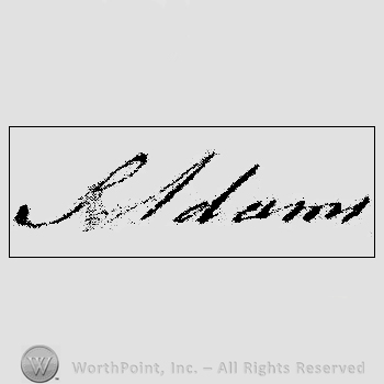 Mark with Signature: Samuel Adams. | #632010