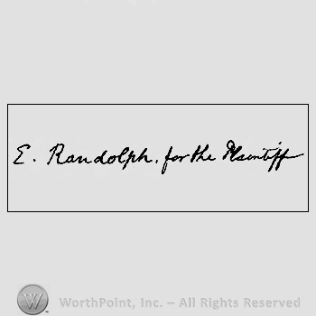 Mark with Signature: Edmund Randolph. | #632032