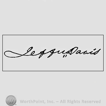 Mark with Signature: Jefferson Davis. | #632077