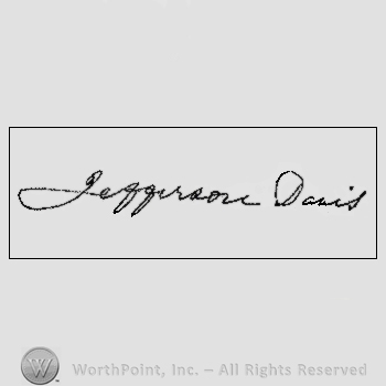 Mark with Signature: Jefferson Davis. | #632078