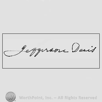Mark with Signature: Jefferson Davis. | #632079