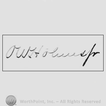 Mark with Signature: Oliver Wendell Holmes Jr.. | #632080