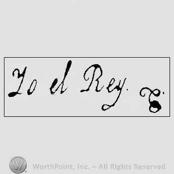 Mark with Signature: Ferdinand VII. | #632124