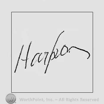 Mark with Signature: Harpo Marx. | #632159