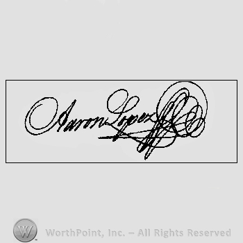 Mark with Signature: Aaron Lopez. | #632175
