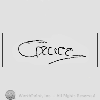 Mark with Signature: Princess Grace. | #632197