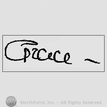 Mark with Signature: Princess Grace. | #632199