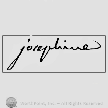 Mark with Signature: Josephine Bonaparte. | #632203