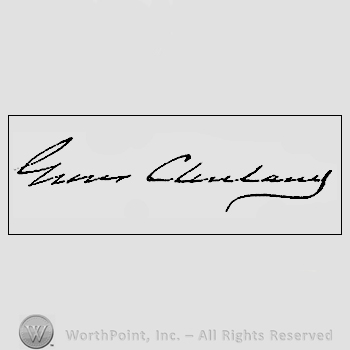 Mark with Signature: Grover Cleveland. | #632234