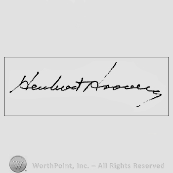 Mark with Signature: Herbert Hoover. | #632251