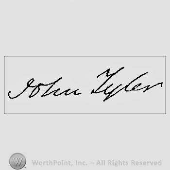Mark with Signature: John Tyler. | #632292