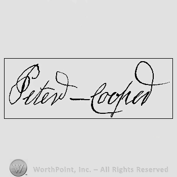 Mark with Signature: Peter Cooper. | #632317