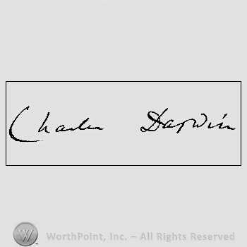 Mark with Signature: Charles Darwin. | #632319