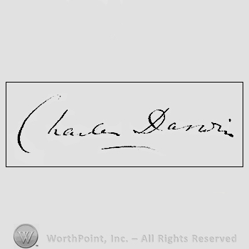 Mark with Signature: Charles Darwin. | #632320