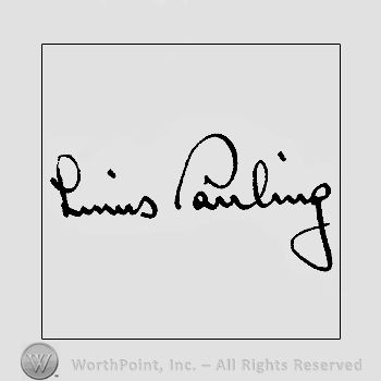 Mark with Signature: Linus Pauling. | #632340