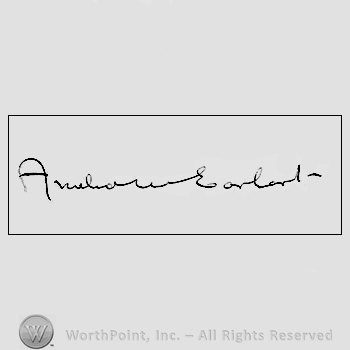 Mark with Signature: Amelia M. Earhart. | #632343