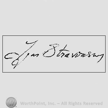 Mark with Signature: Igor Stravinsky. | #632357
