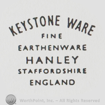 Mark with Keystone Ware Fine Earthenware Hanley | #6324
