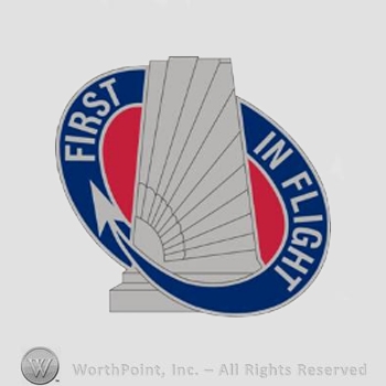 Mark with A monument, an arrow and the text | #633481