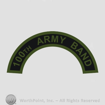 Mark with The text ''100TH ARMY BAND''. | #633625