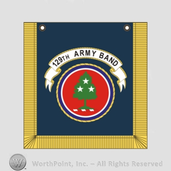 Mark with The text ''129TH ARMY BAND'', a disc, a | #633657