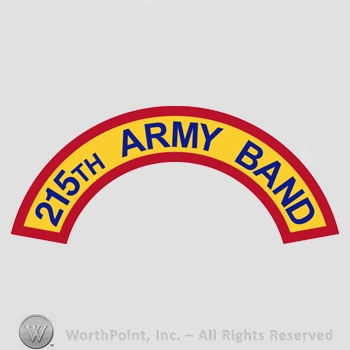 Mark with The text ''215TH ARMY BAND''. | #633710