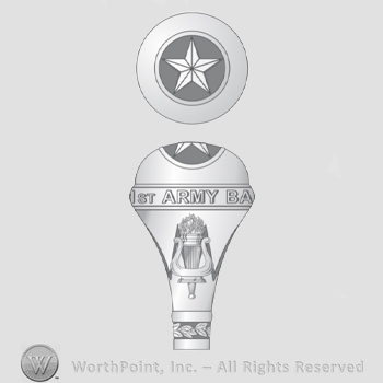 Mark with A star, the text ''291ST ARMY BAND'', a | #633726