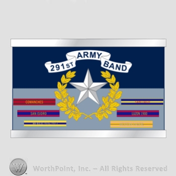 Mark with The text ''291ST ARMY BAND'', a star | #633728