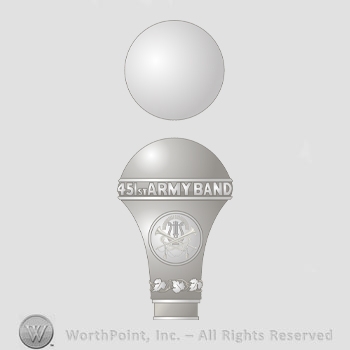 Mark with The text ''451ST ARMY BAND'', a lyre, | #633787