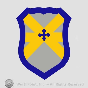 Mark with A shield, a saltire and a cross. | #633908