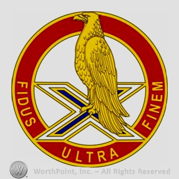 Mark with The text "FIDUS ULTRA FINEM", an eagle | #635944