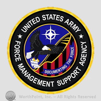 Mark with A disc with the text "UNITED STATES | #636382