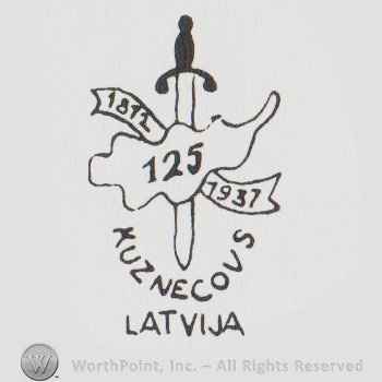 Mark with Sword piercing a banner and a ribbon, | #6366