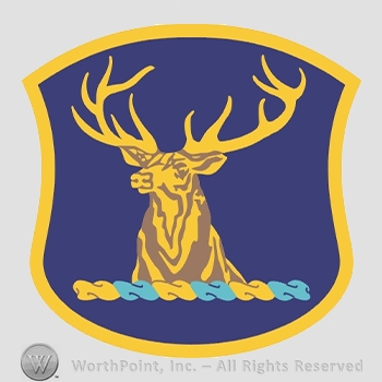 Mark with A shield with an elk's head and a | #637307