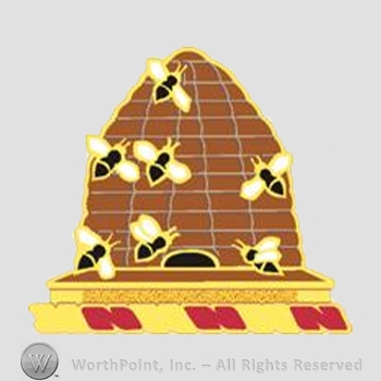 Mark with Seven bees, a beehive, and a twisted | #637408