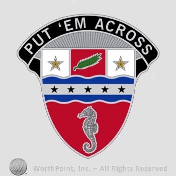 Mark with The text ''PUT' EM ACROSS'', a shield, | #647920