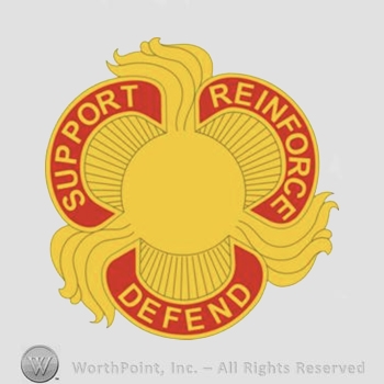 Mark with A ribbon, the text ''SUPPORT REINFORCE | #649335