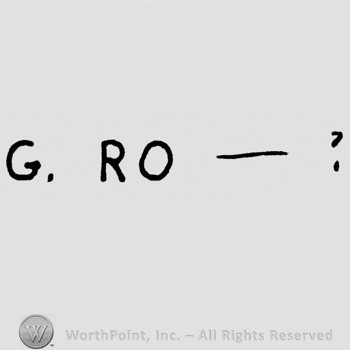 Mark with The text "G. RO - ?". | #64991