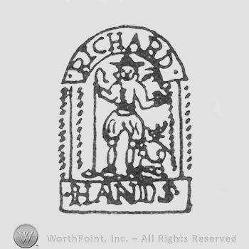 Mark with The text "RICHARD HANDS", a man and two | #65126