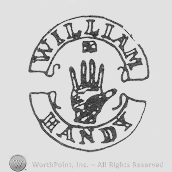Mark with The text "WILLIAM HANDY" and a hand. | #65128