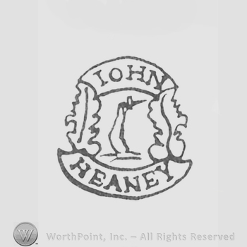 Mark with A label, the text "JOHN HEANEY", a | #65152
