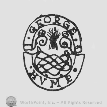 Mark with Two labels and the text "GEORGE HUME". | #65198