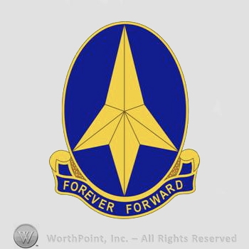 Mark with An oval, a caltrap, a ribbon and the | #652438