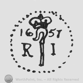 Mark with The letters "R J", the number "1657", a | #65253