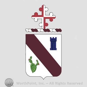 Mark with A cross, a shield, a tower and a | #653325